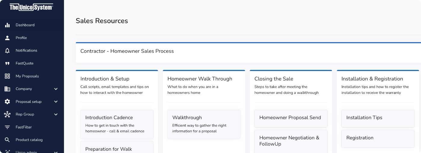 Sales Process Transformation with Unico